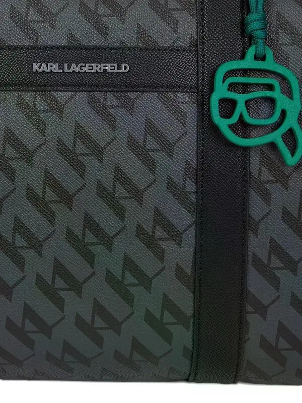 Karl Lagerfeld Ikon Monogram Duffle Bag