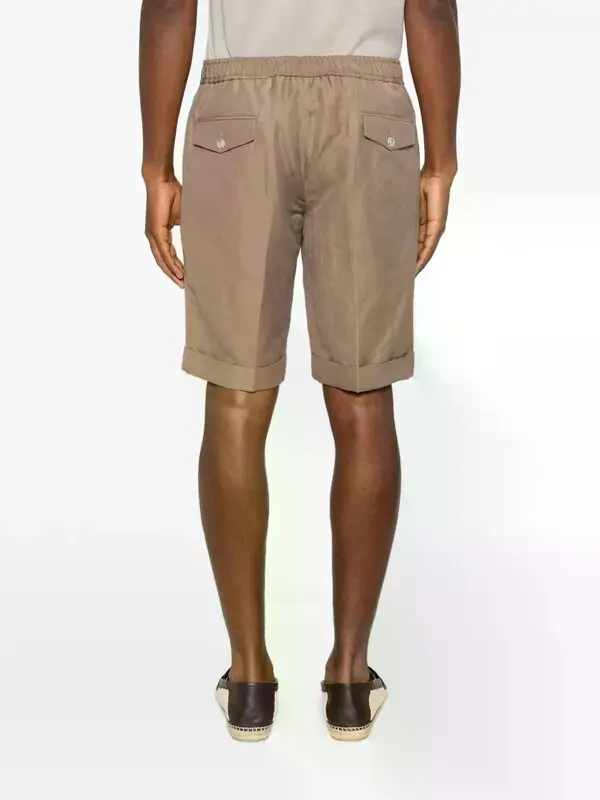 BARBA NAPOLI Capri Drawstring Shorts - Brown