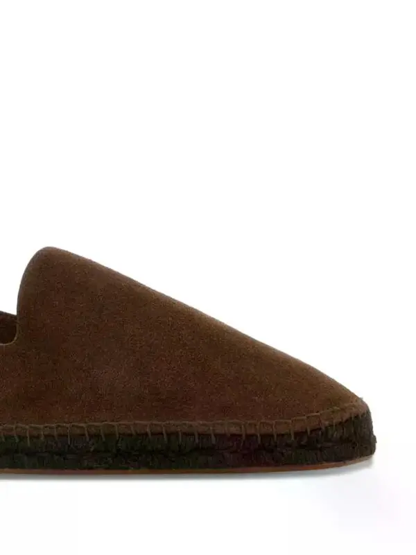 CastaÑer Peter Round-toe Suede Espadrille - Brown