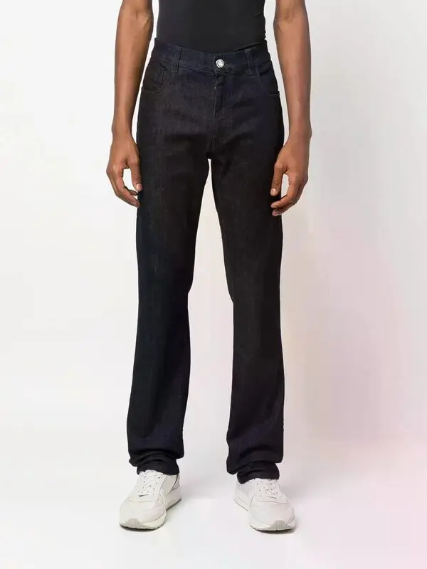 BILLIONAIRE Logo-embroidered Bootcut Jeans