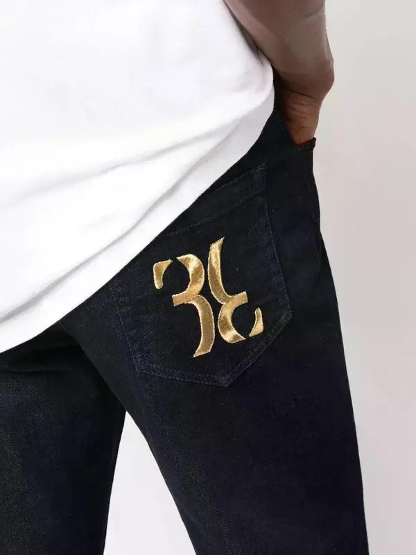 BILLIONAIRE Logo-embroidered Bootcut Jeans
