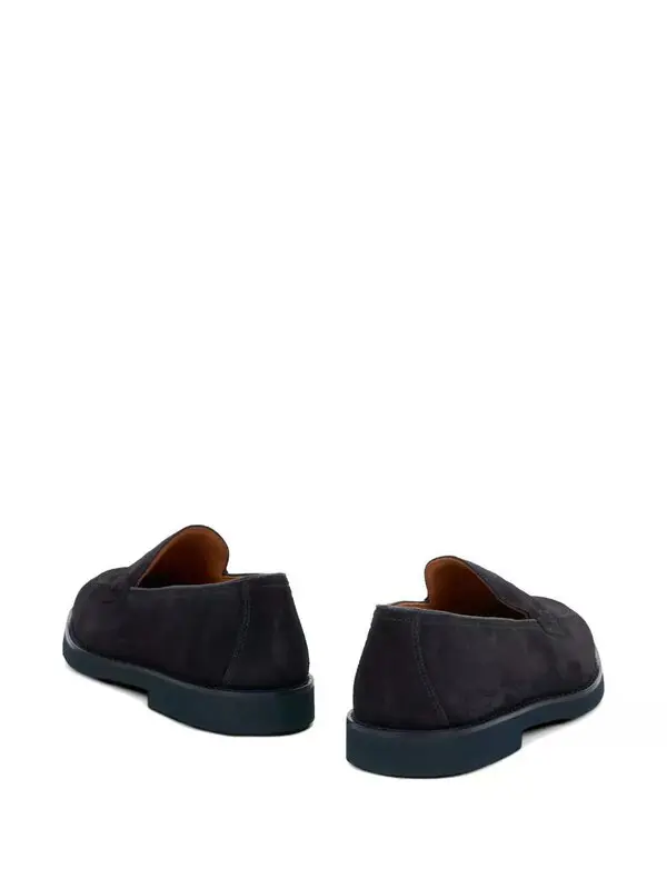 DOUCAL'S Suede Penny Loafers - Blue