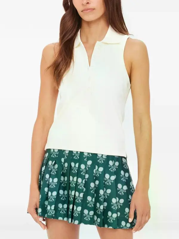 The Upside Collared Sleeveless Polo Top