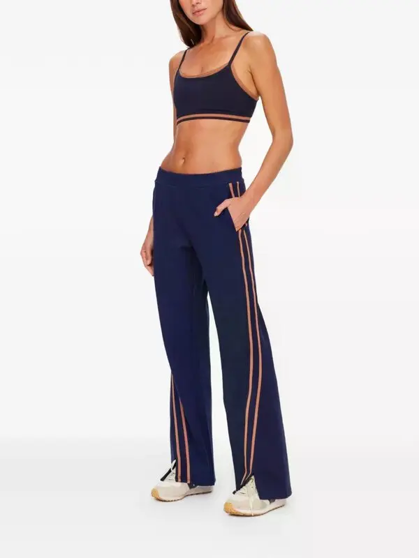 The Upside Toledo Petra Stripe Flared Track Pants - Blue