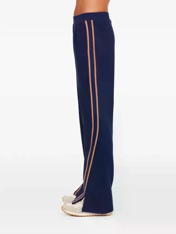 The Upside Toledo Petra Stripe Flared Track Pants - Blue