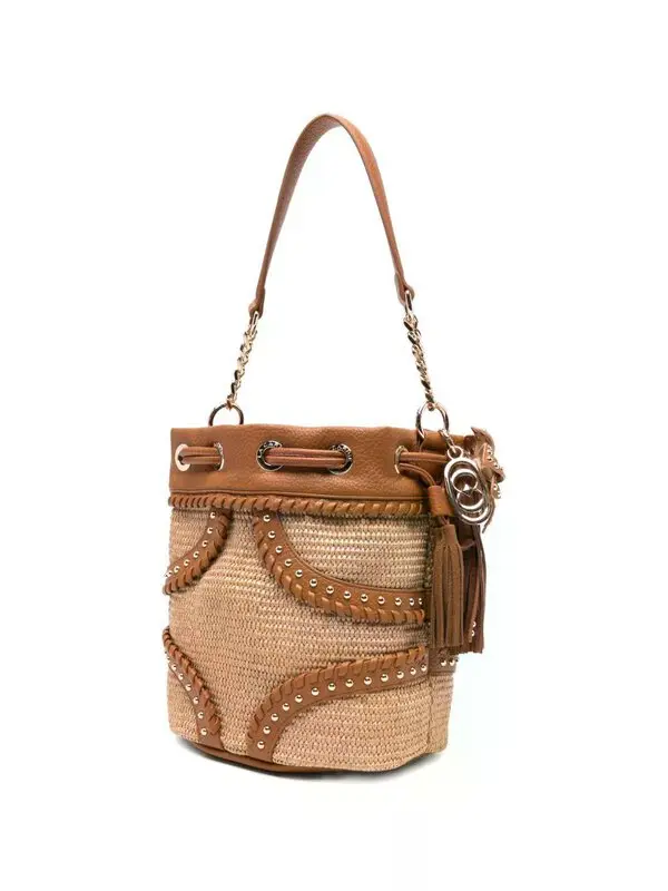 LA CARRIE La Plage Stud-embellished Bucket Bag