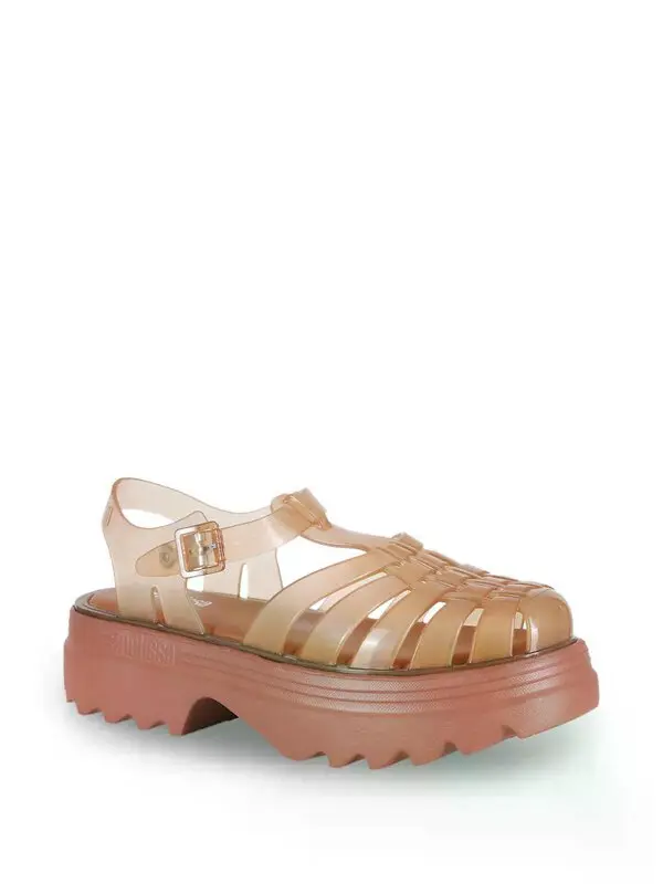 Melissa Cage Platform Sandals - White