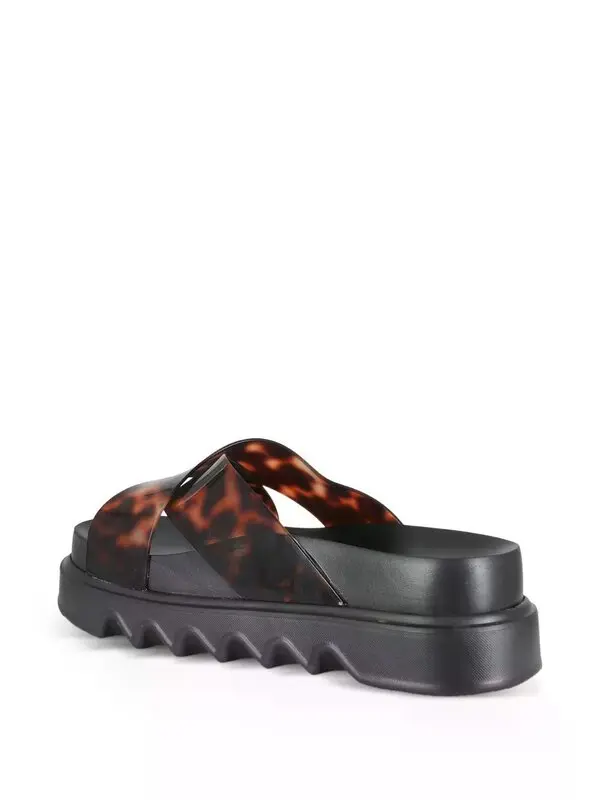 Melissa Tortoiseshell-effect Crossover Sandals