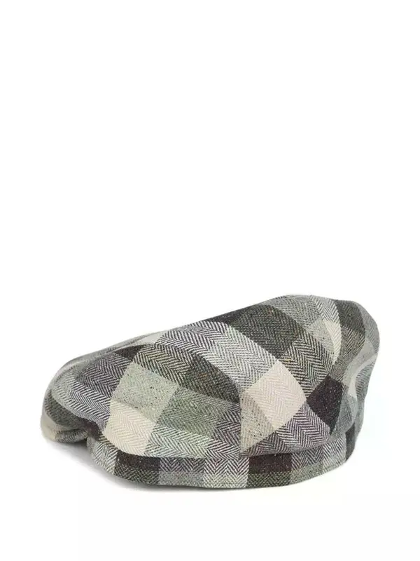LOCK & CO. HATTERS Grosvenor Check Flat Cap - Neutrals