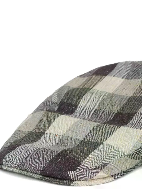 LOCK & CO. HATTERS Grosvenor Check Flat Cap - Neutrals
