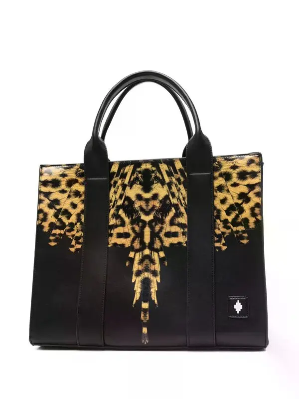 COUNTY OF MILAN Leopard-print Tote Bag - Black