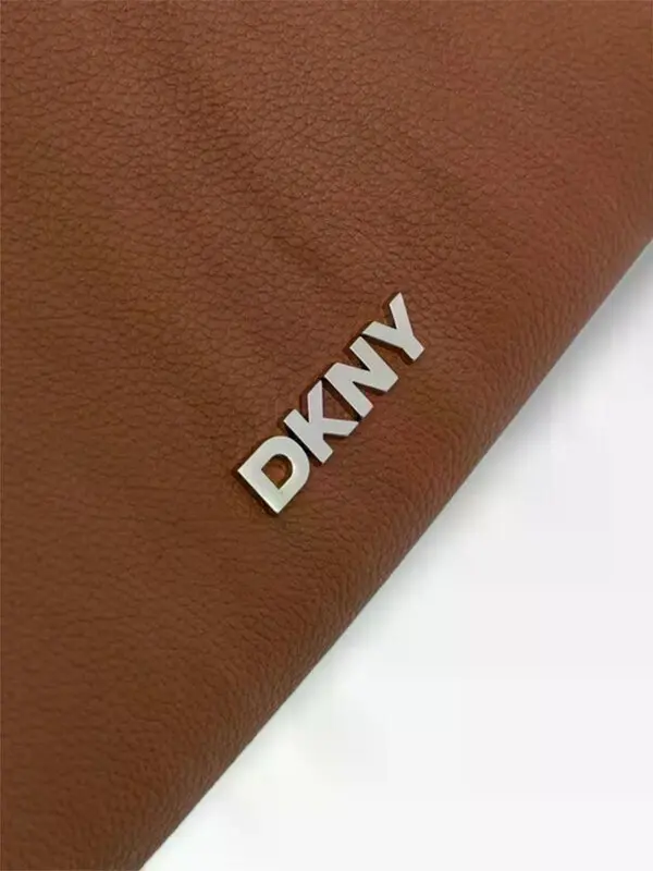 Dkny Paula Commuter Logo Knotted Tote Bag - Brown