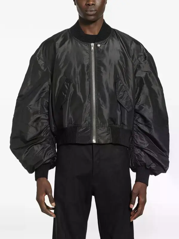 Rick Owens Secchia Flight Bomber Jacket - Black