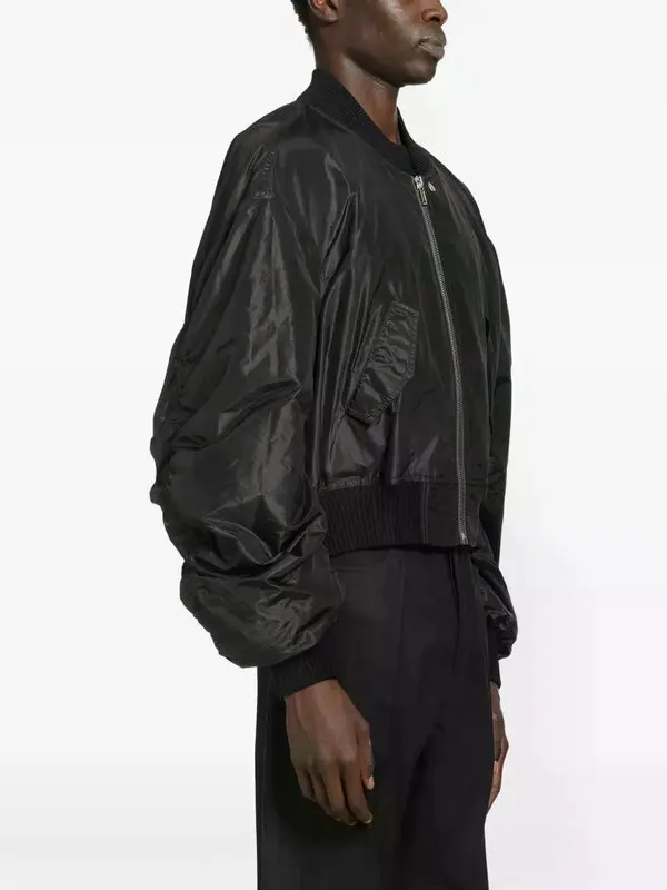 Rick Owens Secchia Flight Bomber Jacket - Black