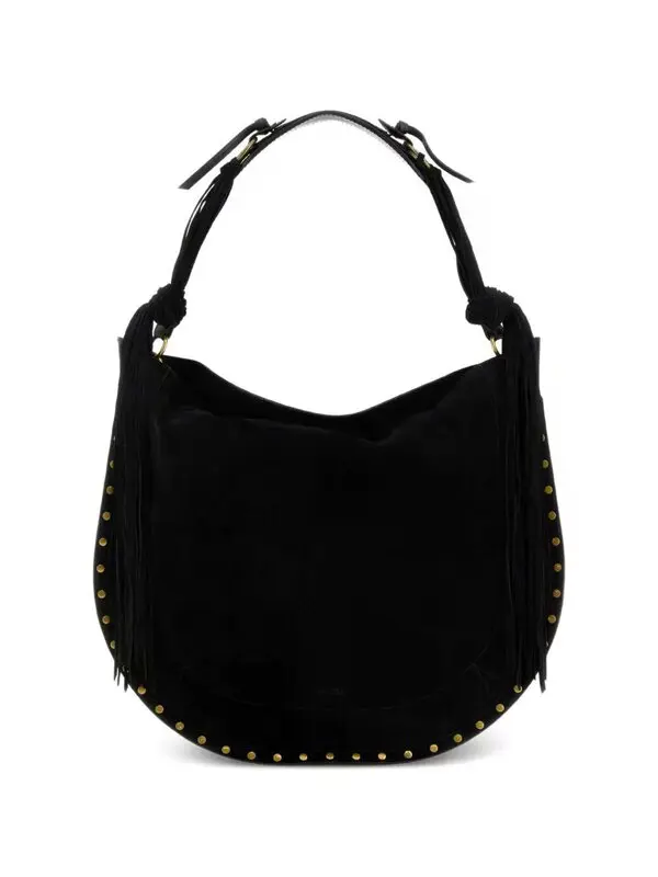 Isabel Marant Étoile Oskan Stud-embellished Suede Shoulder Bag - Black