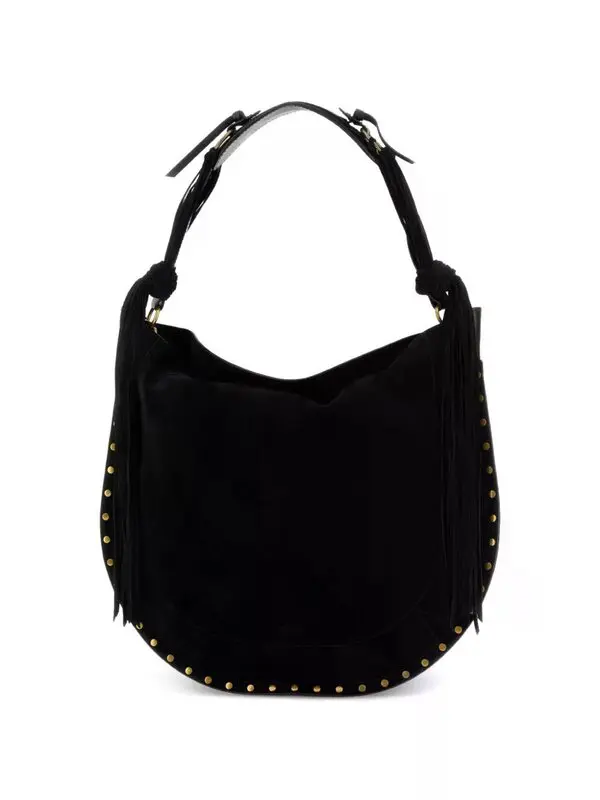 Isabel Marant Étoile Oskan Stud-embellished Suede Shoulder Bag - Black