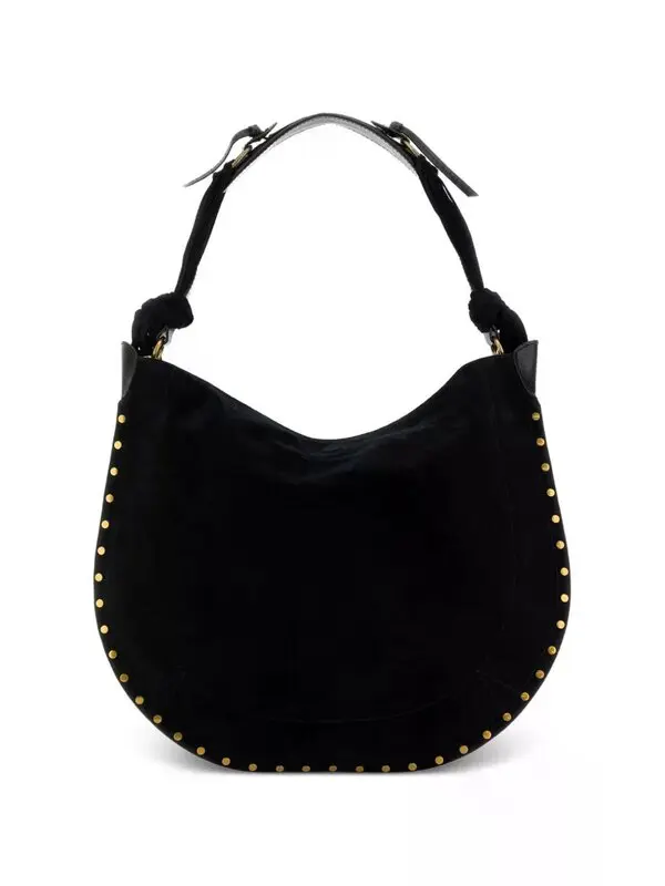 Isabel Marant Étoile Oskan Stud-embellished Suede Shoulder Bag - Black