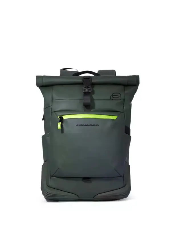 PIQUADRO Roll-top 15,6" Backpack - Green