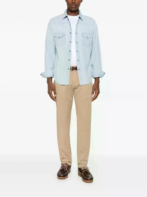 BERWICH Pleated Turned-up-cuff Trousers