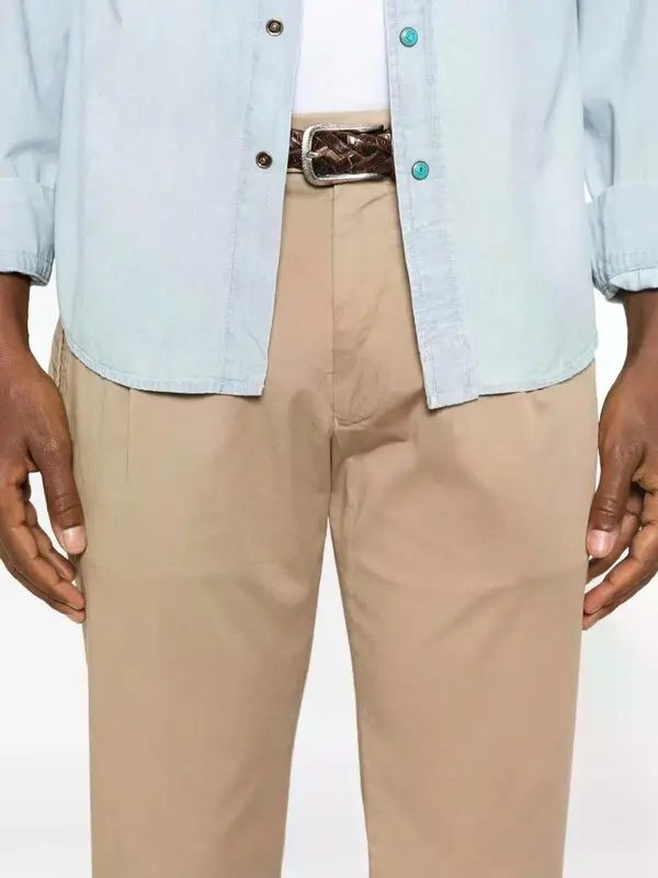 BERWICH Pleated Turned-up-cuff Trousers