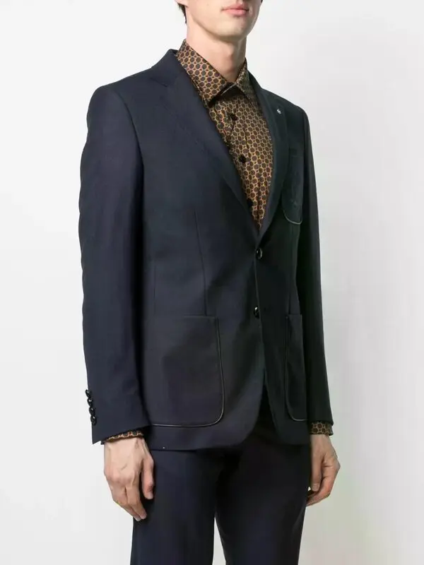 BILLIONAIRE Crest Motif Wool Blazer