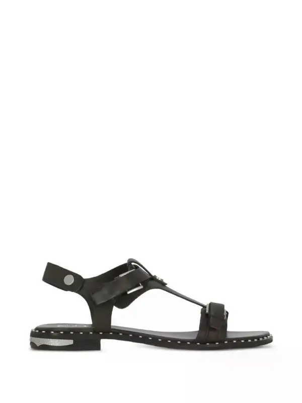 Ash Piper Stud-embellished Buckle-strap Sandals - Brown