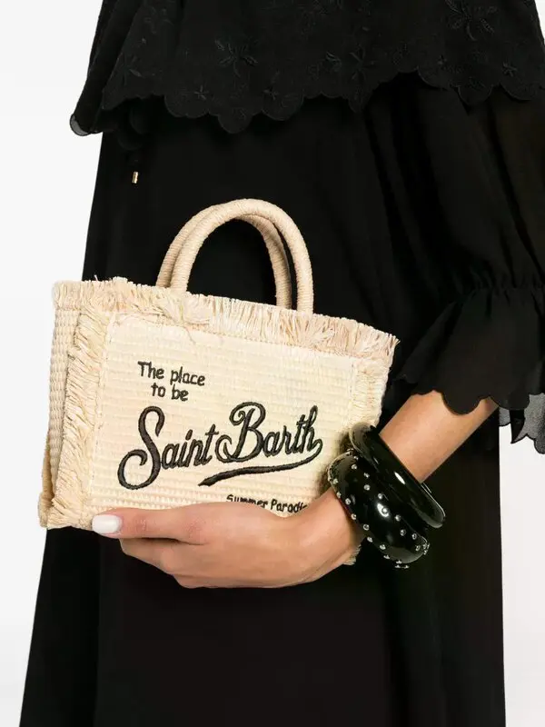 MC2 SAINT BARTH Frayed-detail Mini Bag