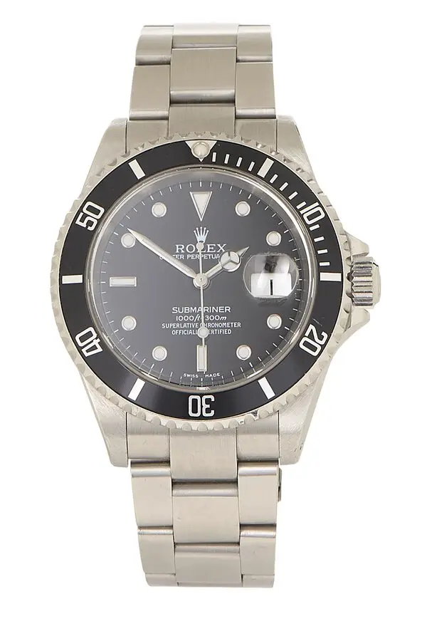 Rolex Stainless Steel Submariner Date 40mm - Black
