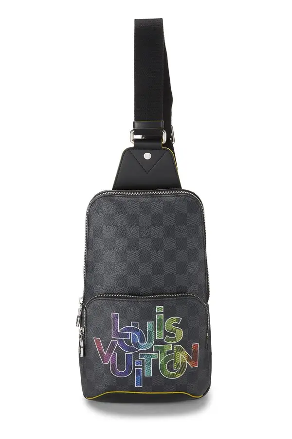 LOUIS VUITTON Damier Graphite Interlinked Avenue Sling