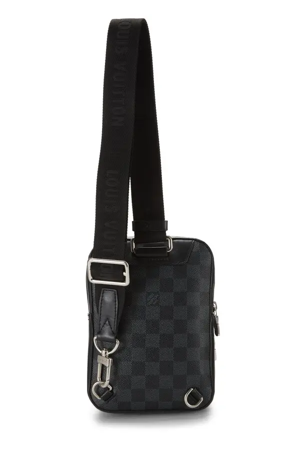 LOUIS VUITTON Damier Graphite 3d Amazone Sling - Black