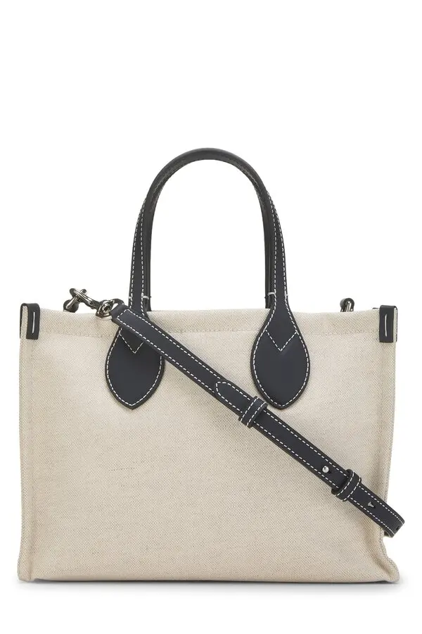 Gucci Canvas Logo Print Tote - Navy