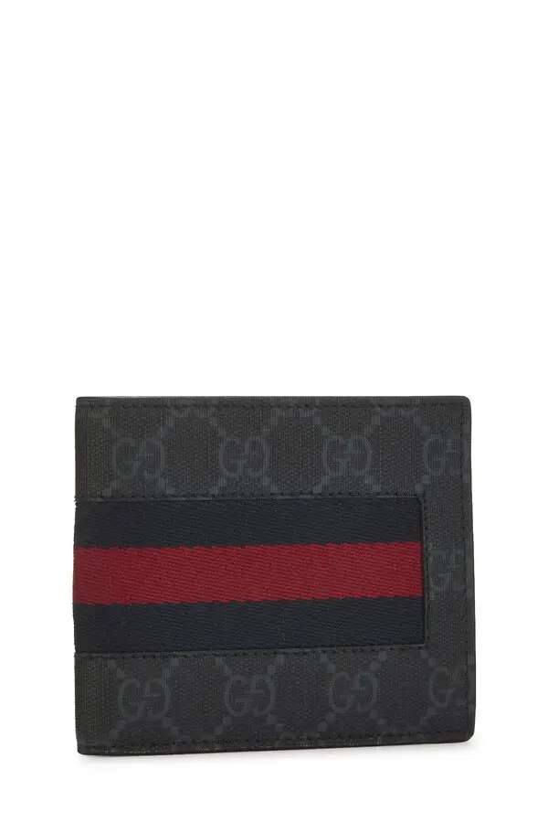 Gucci Gg Supreme Canvas Web Bifold Wallet