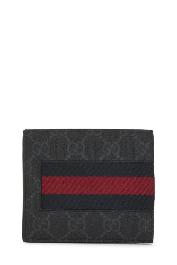 Gucci Gg Supreme Canvas Web Bifold Wallet
