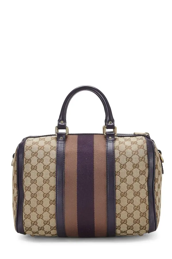 Gucci Original Gg Vintage Web Boston - Purple