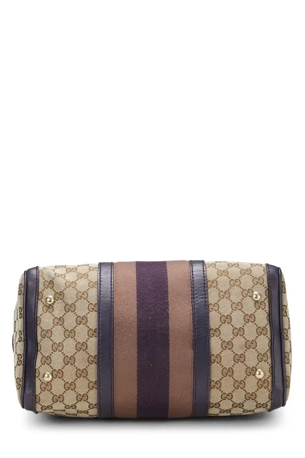 Gucci Original Gg Vintage Web Boston - Purple
