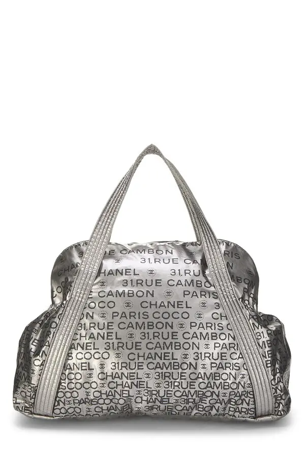 Chanel Nylon 31 Rue Cambon Bowler - Silver