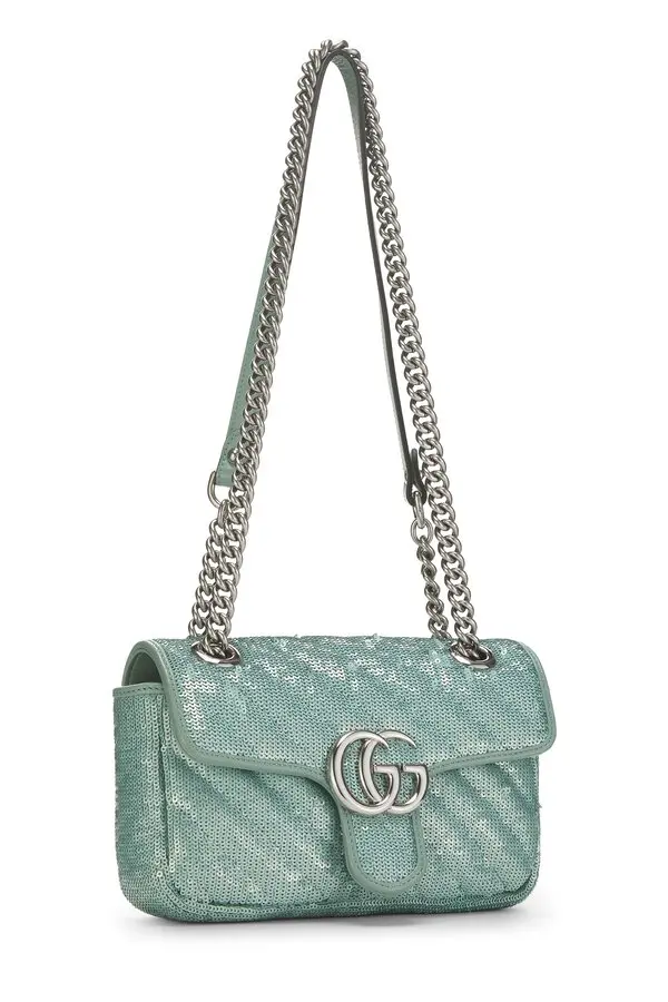 Gucci Sequin Marmont Matelassé Shoulder Bag