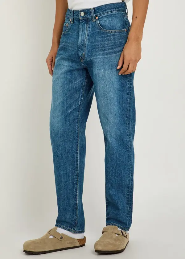 BLUE BLUE Relaxed Tapered-leg Jeans