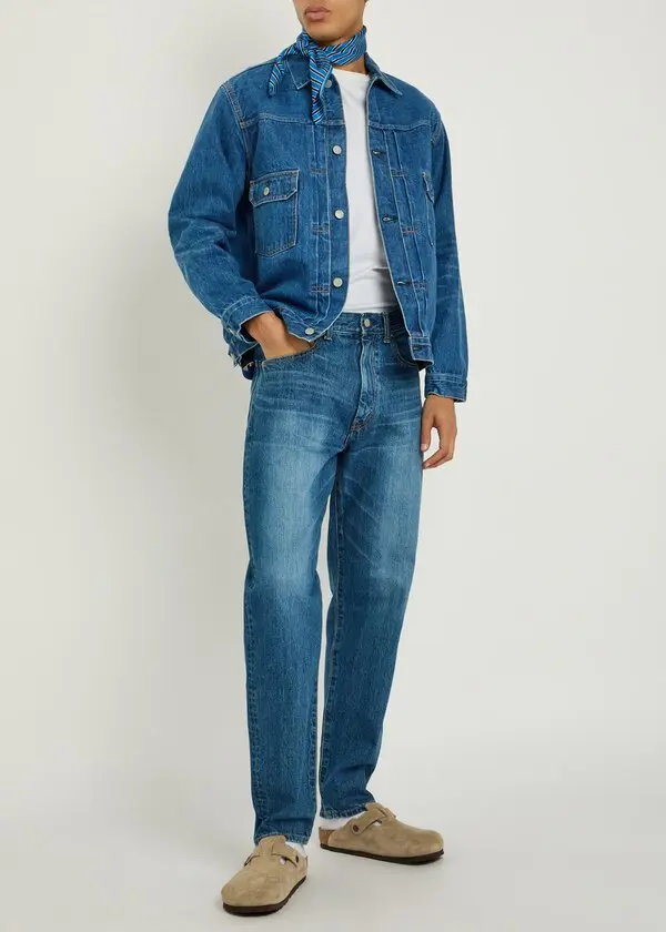 BLUE BLUE Relaxed Tapered-leg Jeans