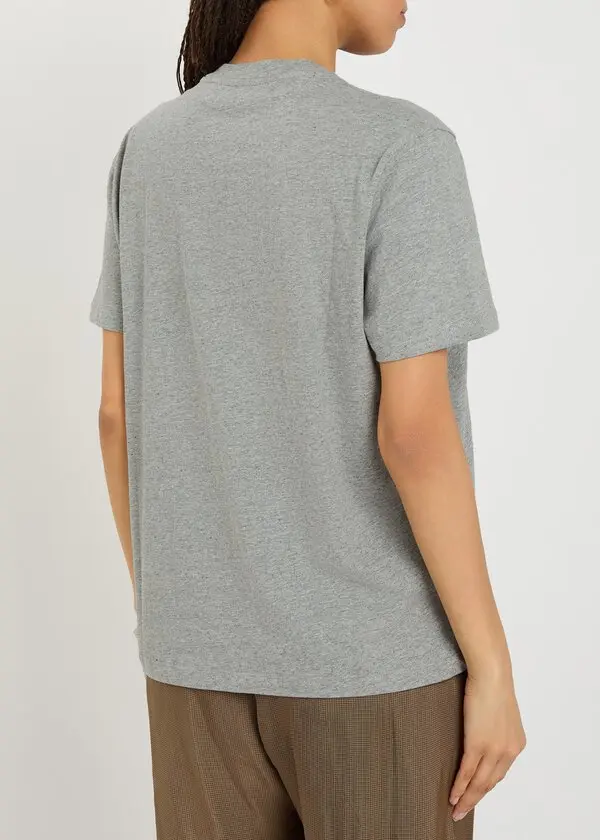 RÓHE Crew-neck Organic Cotton T-shirt - Grey