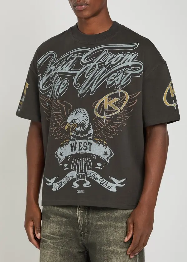 KIDWEST Eagle Atelier Printed Cotton T-shirt