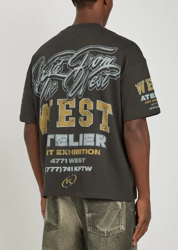 KIDWEST Eagle Atelier Printed Cotton T-shirt