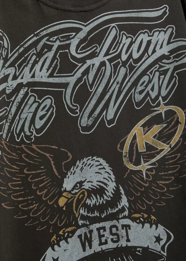 KIDWEST Eagle Atelier Printed Cotton T-shirt