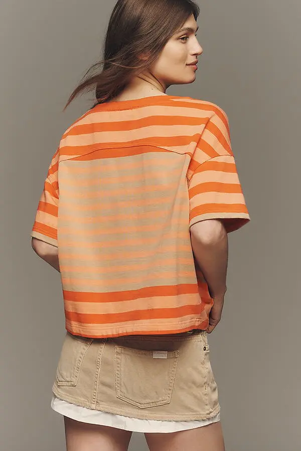 Maeve Fisherman Stripe Cotton Tee