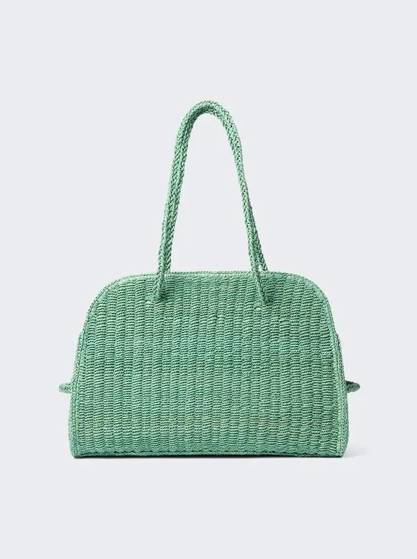 Jacquemus Raffia Turismo Bag - Turquoise