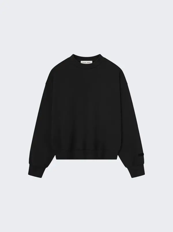 Fear Of God Classic Fit Fleece Crewneck - Black