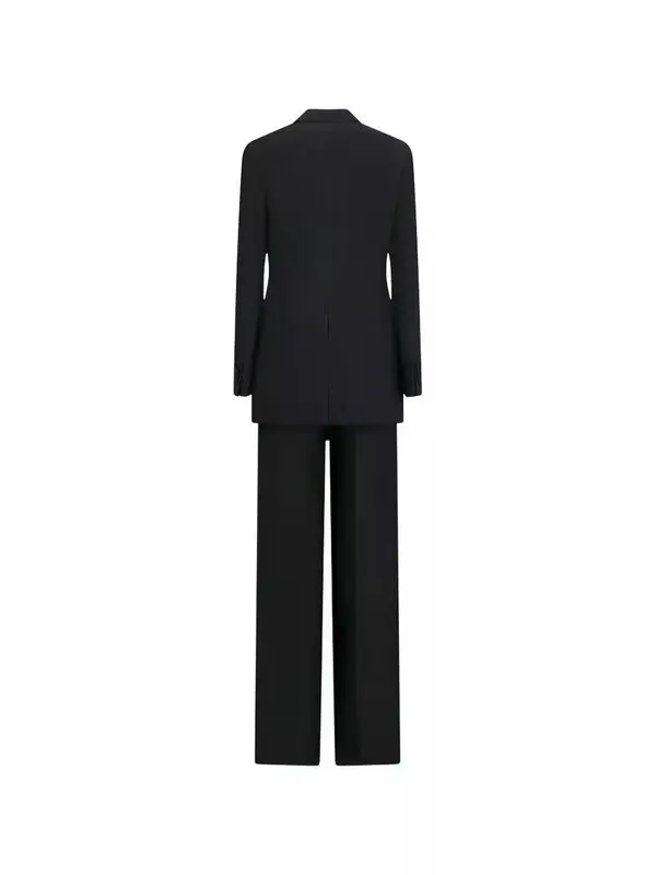 Tagliatore Double-breasted Peak Lapel Suit - Black
