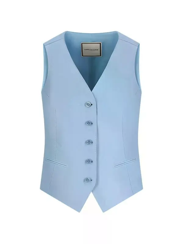 Tagliatore Buttoned Waistcoat - Blue