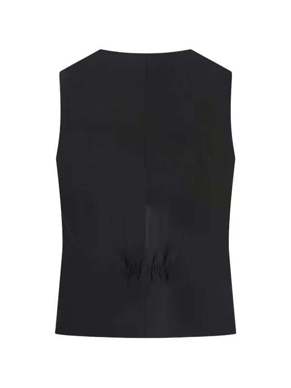 Tagliatore Buttoned Waistcoat - Black