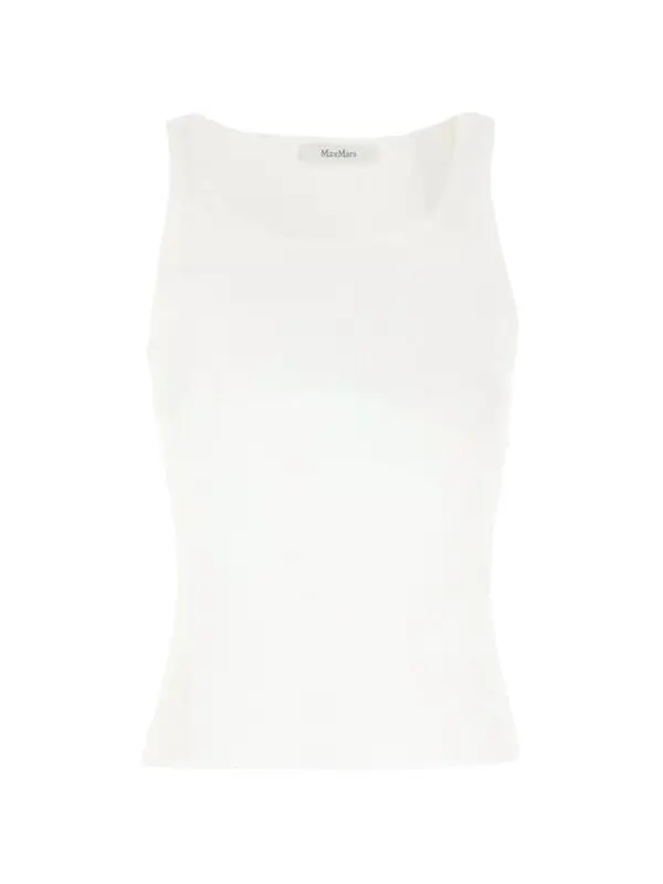 Max Mara Ribbed-knit Tank Top - Neutrals